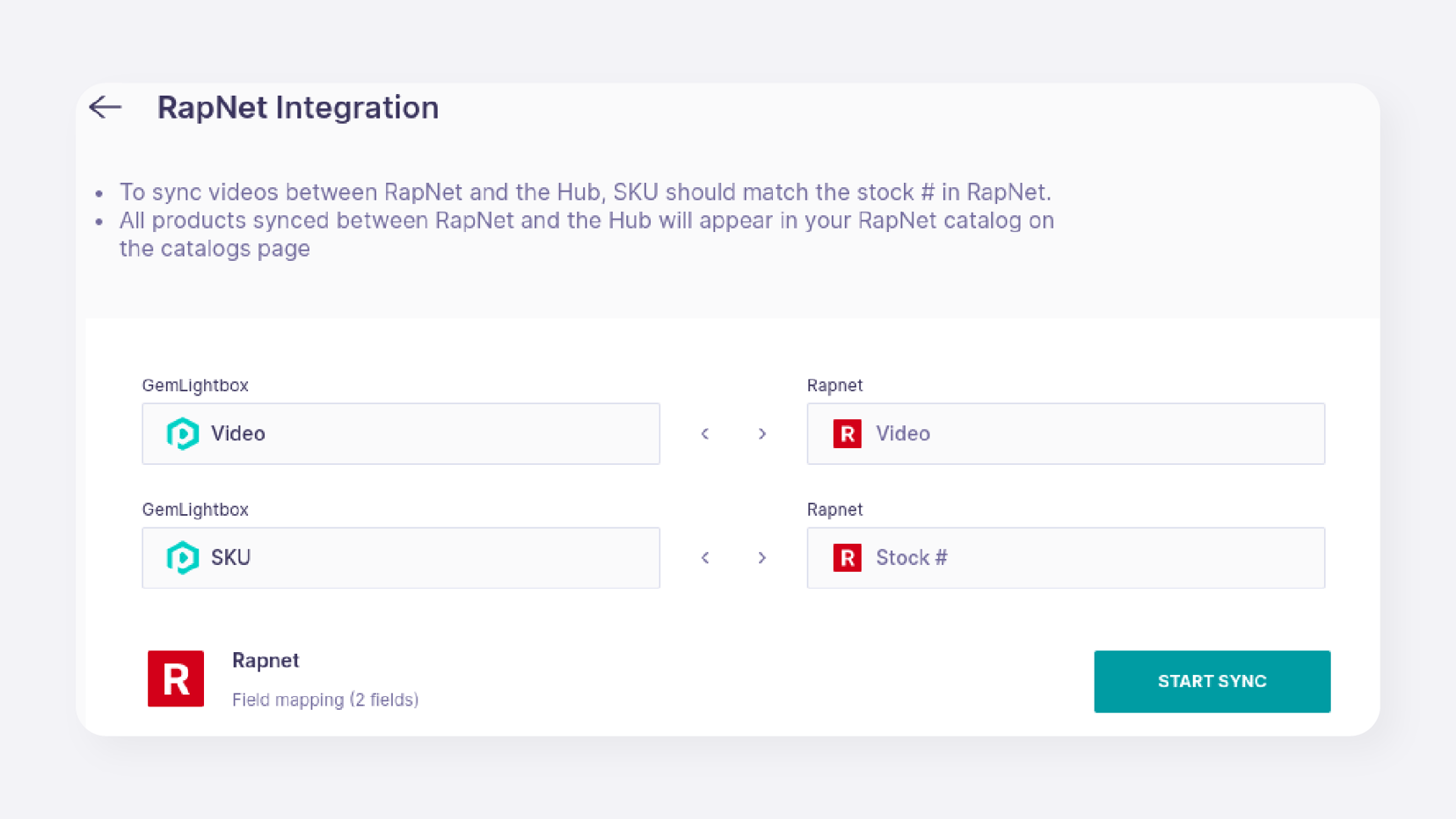 Integrating with RapNet